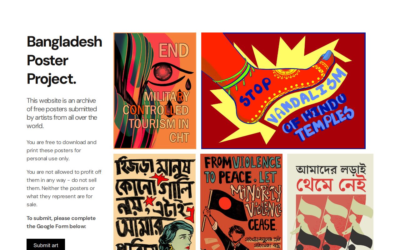 Bangladesh Poster Project